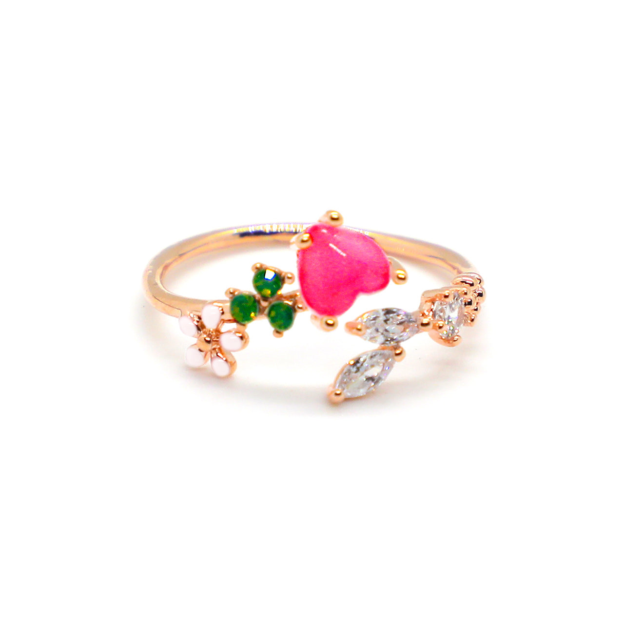 Sweetheart Ring | Cute Valentine Rings for Her | Dainty Adjustable ...