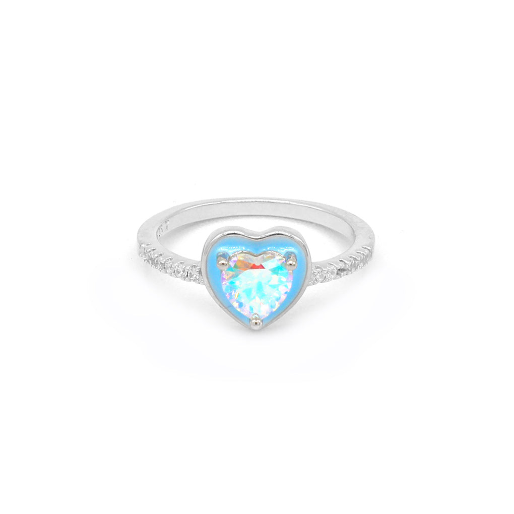 Blue Heart Ring | Cute Hypo-Allergenic Jewelry for Her | Jewelry ...