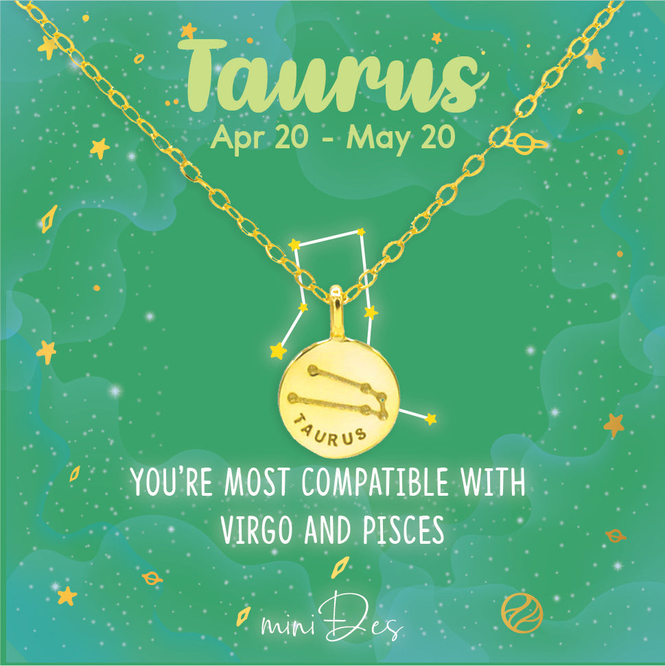 [Astrology] Taurus | String Anklet, Bracelet, & Necklace with Charm ...