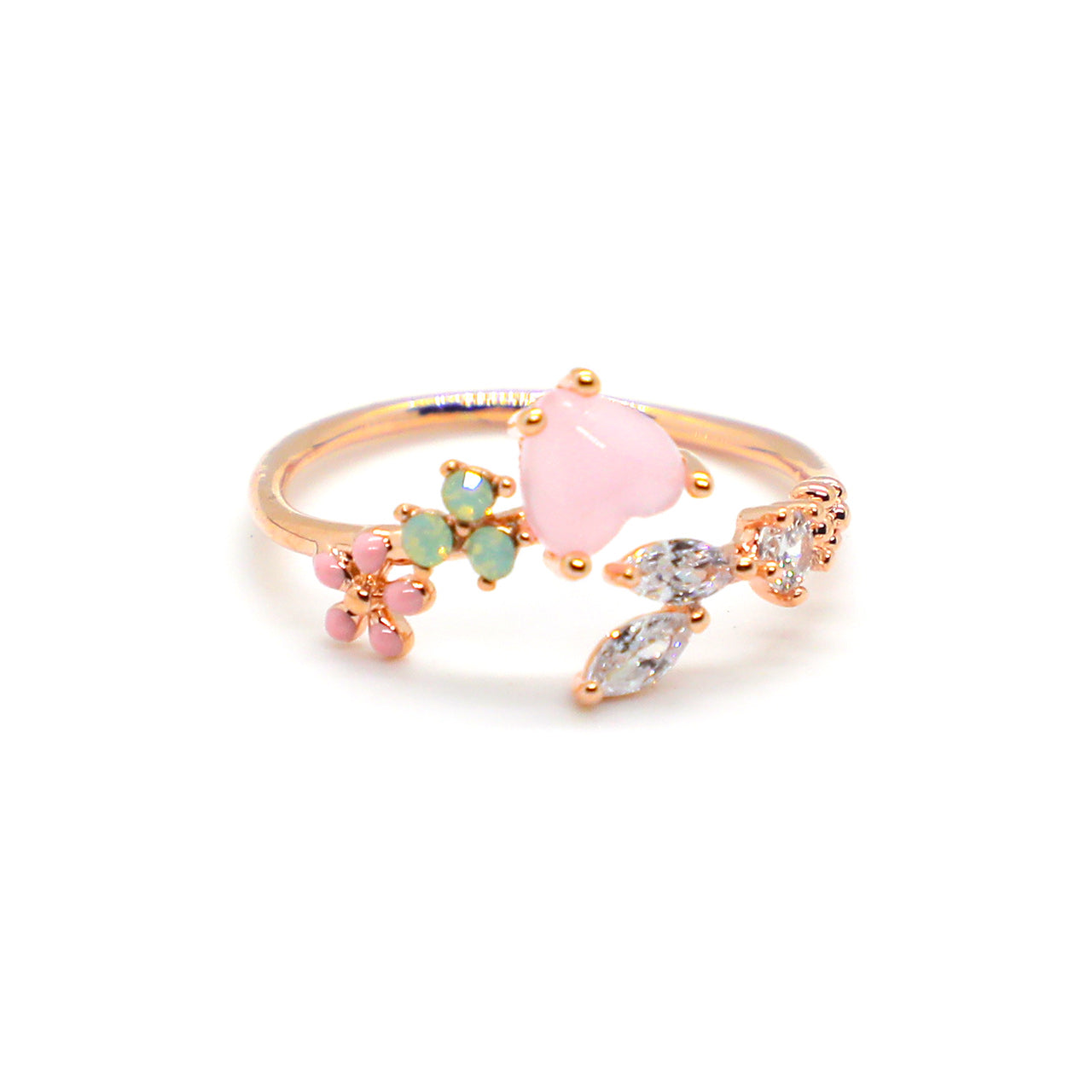 Sweetheart Ring | Cute Valentine Rings for Her | Dainty Adjustable ...