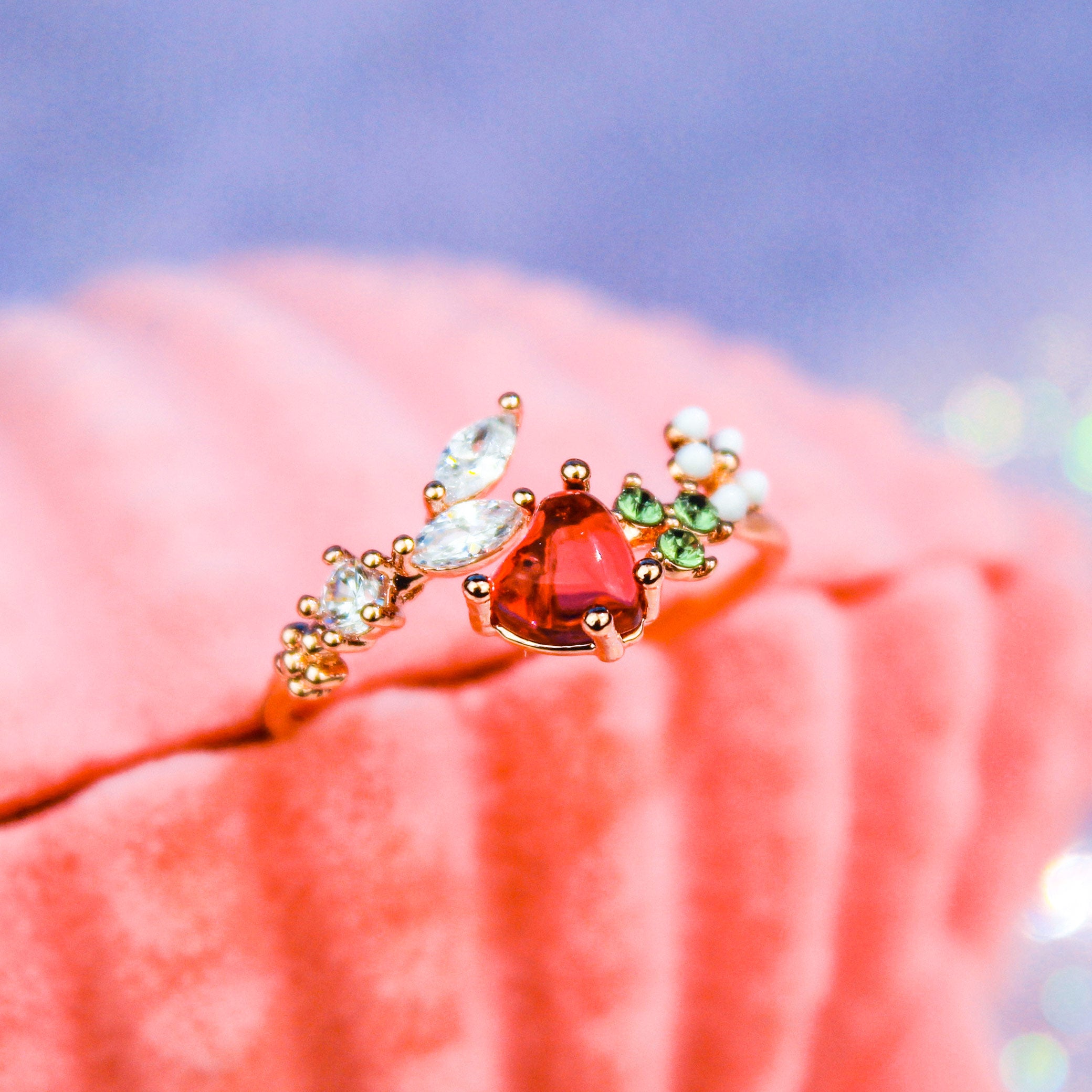 Sweetheart Ring | Cute Valentine Rings for Her | Dainty Adjustable ...