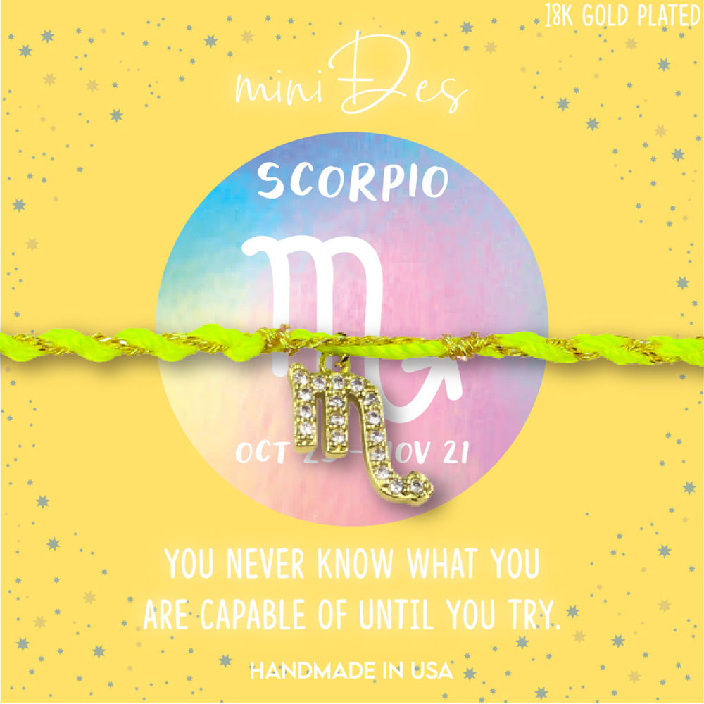 [Constellation] Scorpio | String Anklet, Bracelet, & Necklace with ...