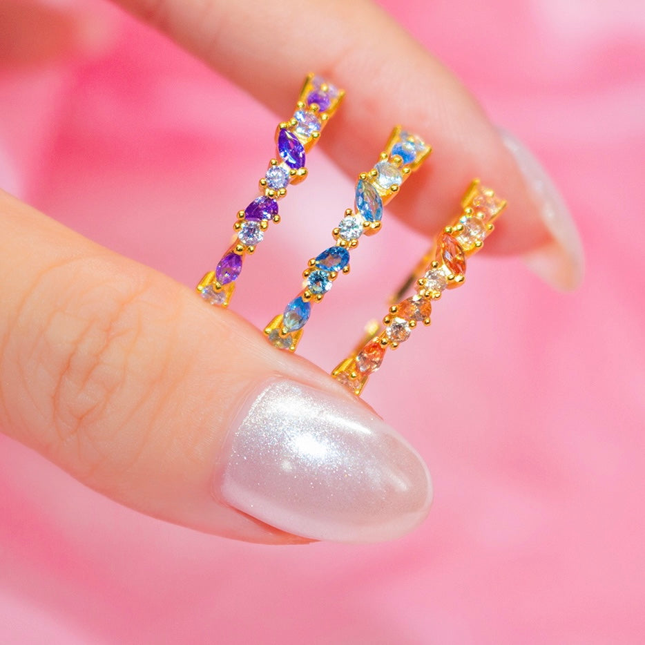 Dainty Gem Ring | Cute Adjustable Rings for Her | Hypo-Allergenic ...