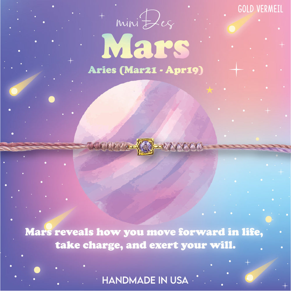 [Ruling Planet] Mars | String Anklet & Bracelet with Charm – Minides